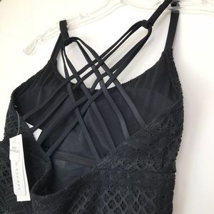 Swim | Crochet Strappy Tankini Top W Bust Enhancer | Poshmark